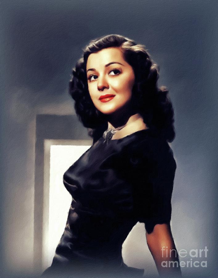 Ann Rutherford, Vintage Actress #2 Painting by Esoterica Art Agency ...