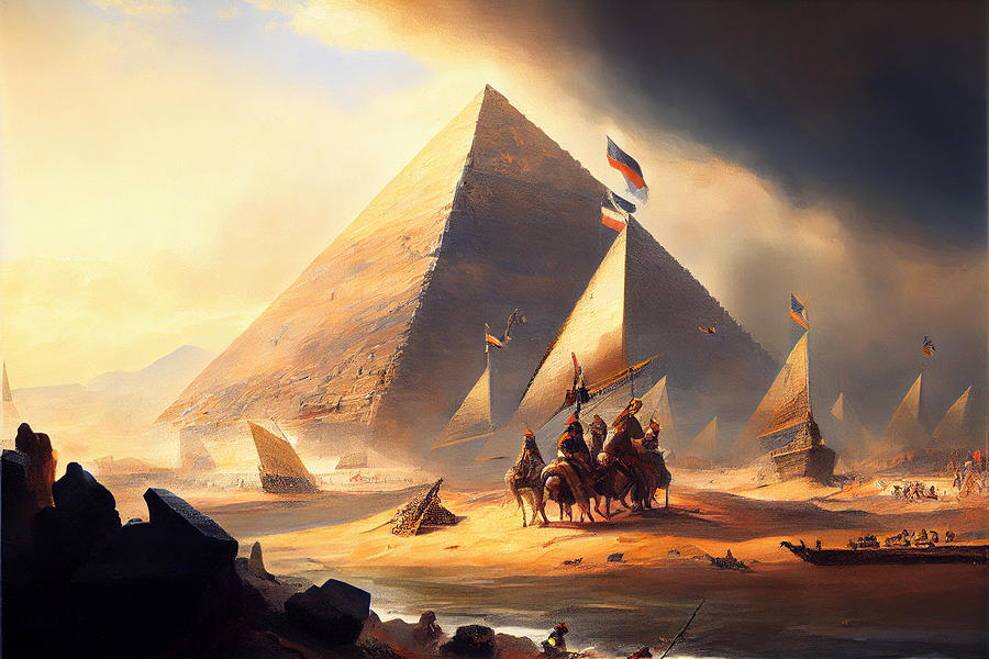 Battle of the Pyramids in a Antoine Jean G by Asar Studios Painting by ...