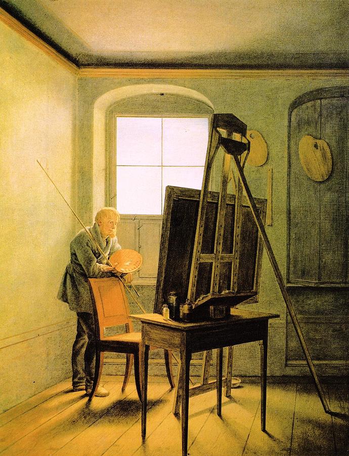 Caspar David Friedrich in seinem Atelier Caspar David Friedrich in his ...