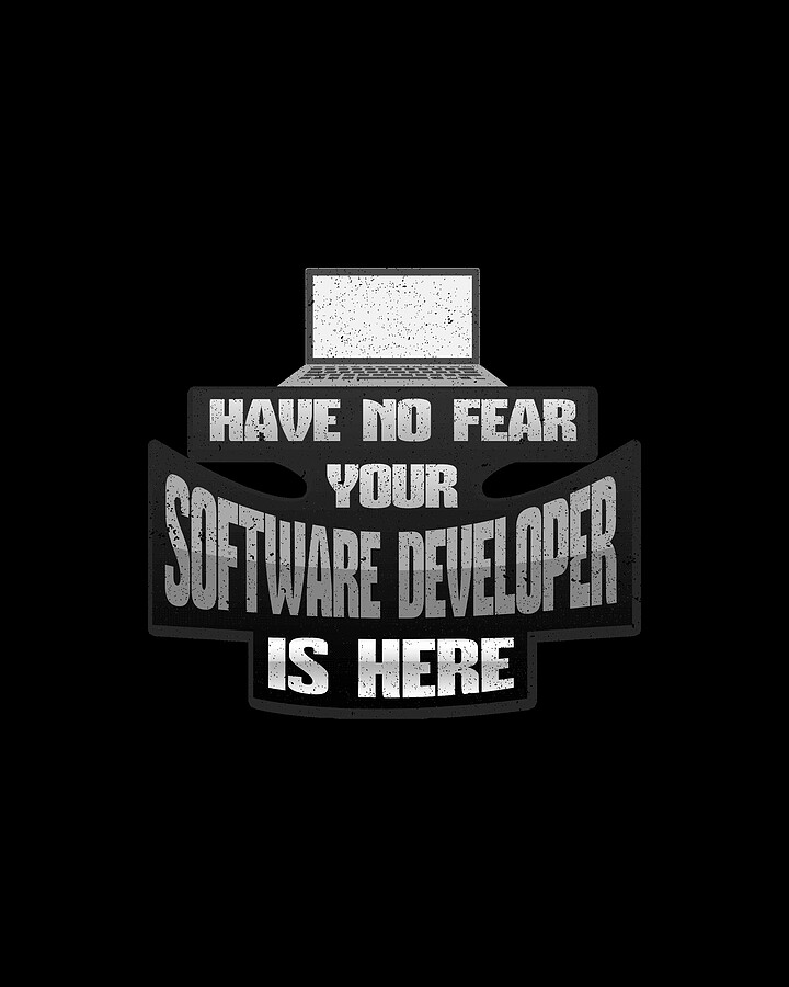 Computer Software Developer is Here Computer Geek Drawing by Kanig Designs - Fine Art America