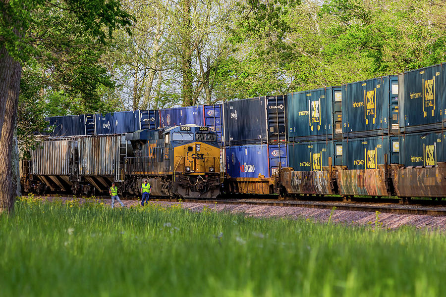 CSX Transportation, CSXT 3096 GE ES44AC Pyrography by Steel Rails