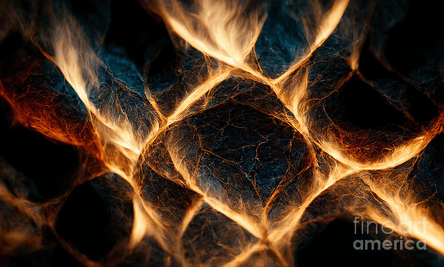 Fire patterns Digital Art by Andreas Thaler - Pixels