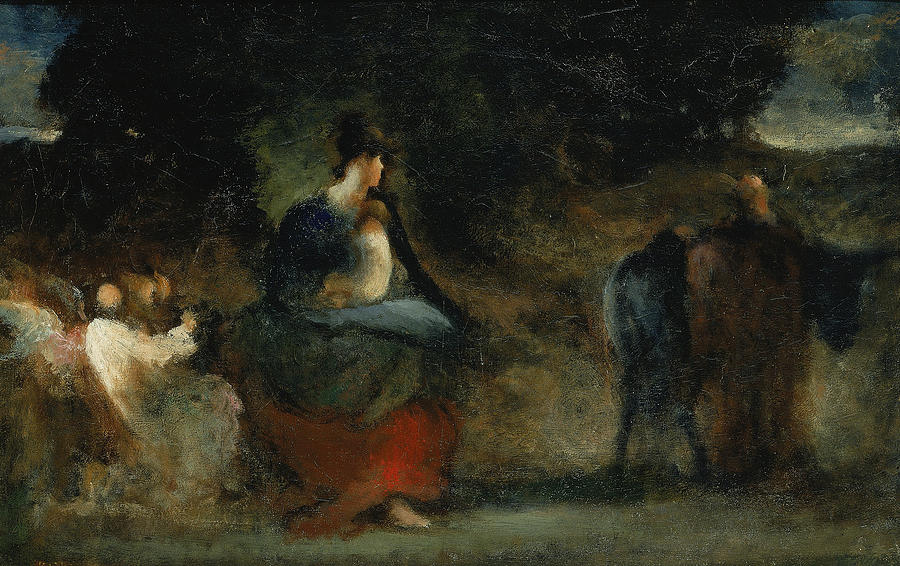 Flight into Egypt Painting by Robert Loftin Newman - Fine Art America