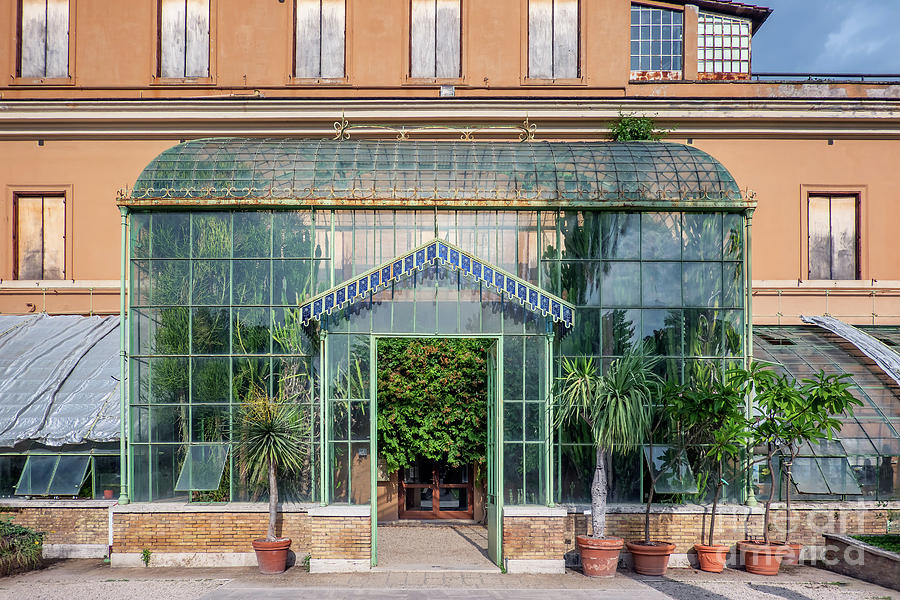 Greenhouse in Botanical Garden in Trastevere, Rome Italy #2 Photograph ...