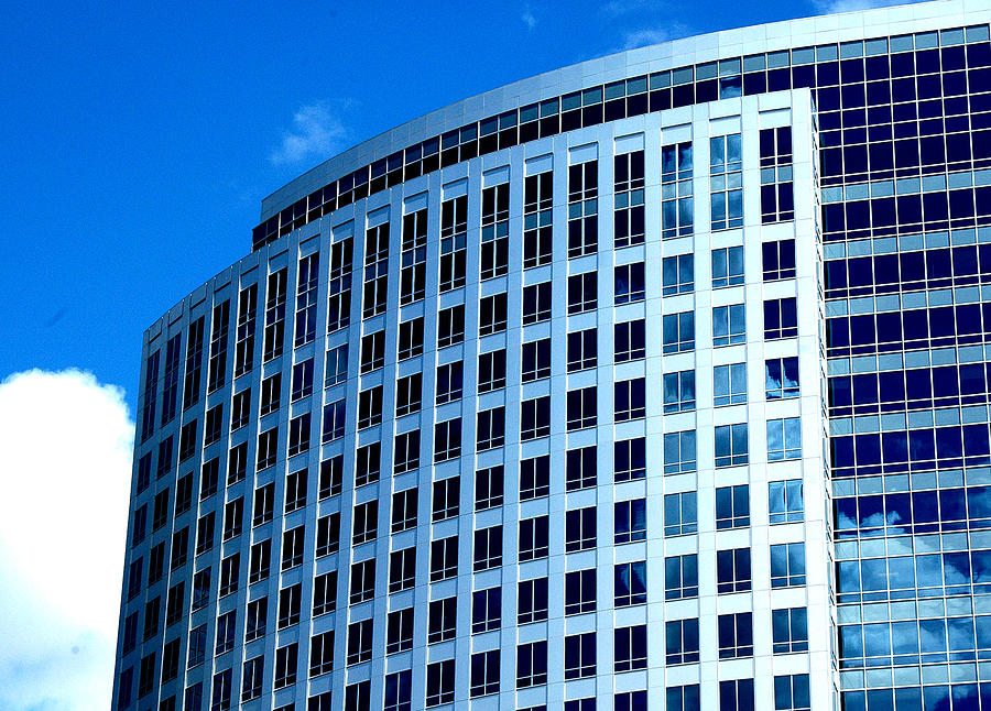 High rise office buildings. Photograph by Oscar Williams - Fine Art America