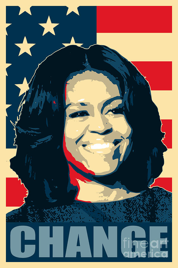 Michelle Obama Change Digital Art by Filip Schpindel - Fine Art America