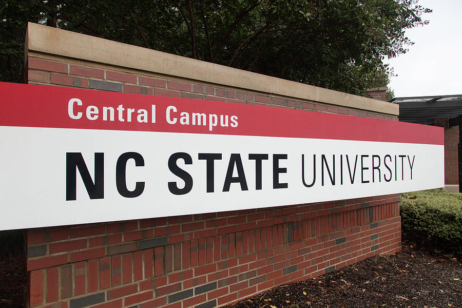 North Carolina Statue University entrance sign Photograph by Eldon ...