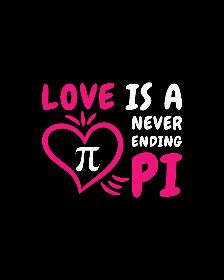 Pi Day Love Pi Symbol Mathematics Number Digital Art by Toms Tee Store ...