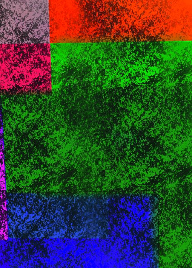 Rectangles Painting by Rasool Malik - Fine Art America