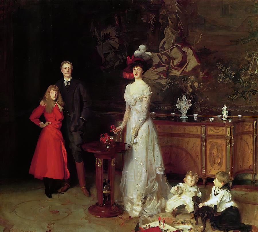 Sir George Sitwell, Lady Ida Sitwell and Family Painting by John Singer ...