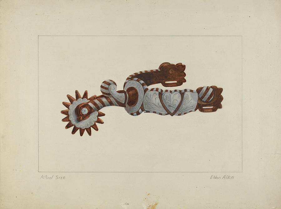 Spur Drawing by Eldon Allen - Fine Art America
