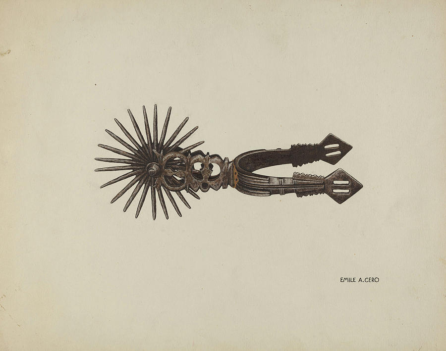 Spur Drawing by Emile Cero - Fine Art America