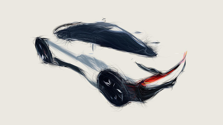 SSC Tuatara Car Drawing Digital Art by CarsToon Concept - Fine Art America