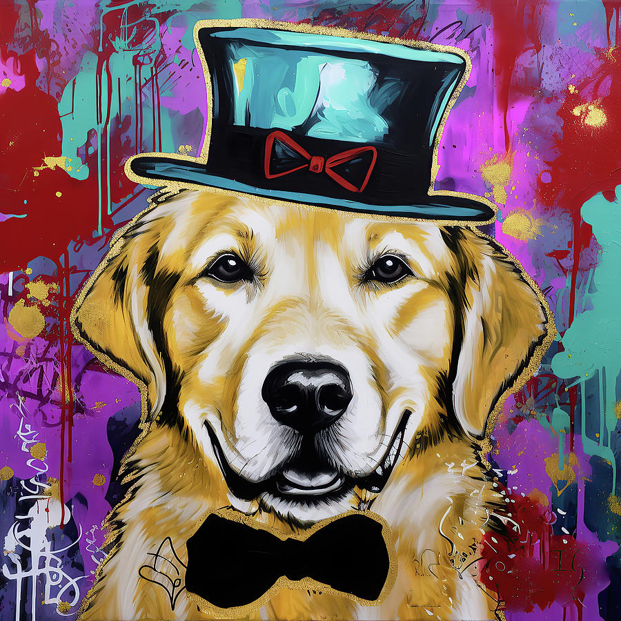 The Gentle Retriever Joy Mixed Media by Ivan Guaderrama - Fine Art America