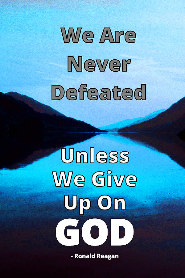 We Are Never Defeated 1 Photograph by Michael W Rutherford