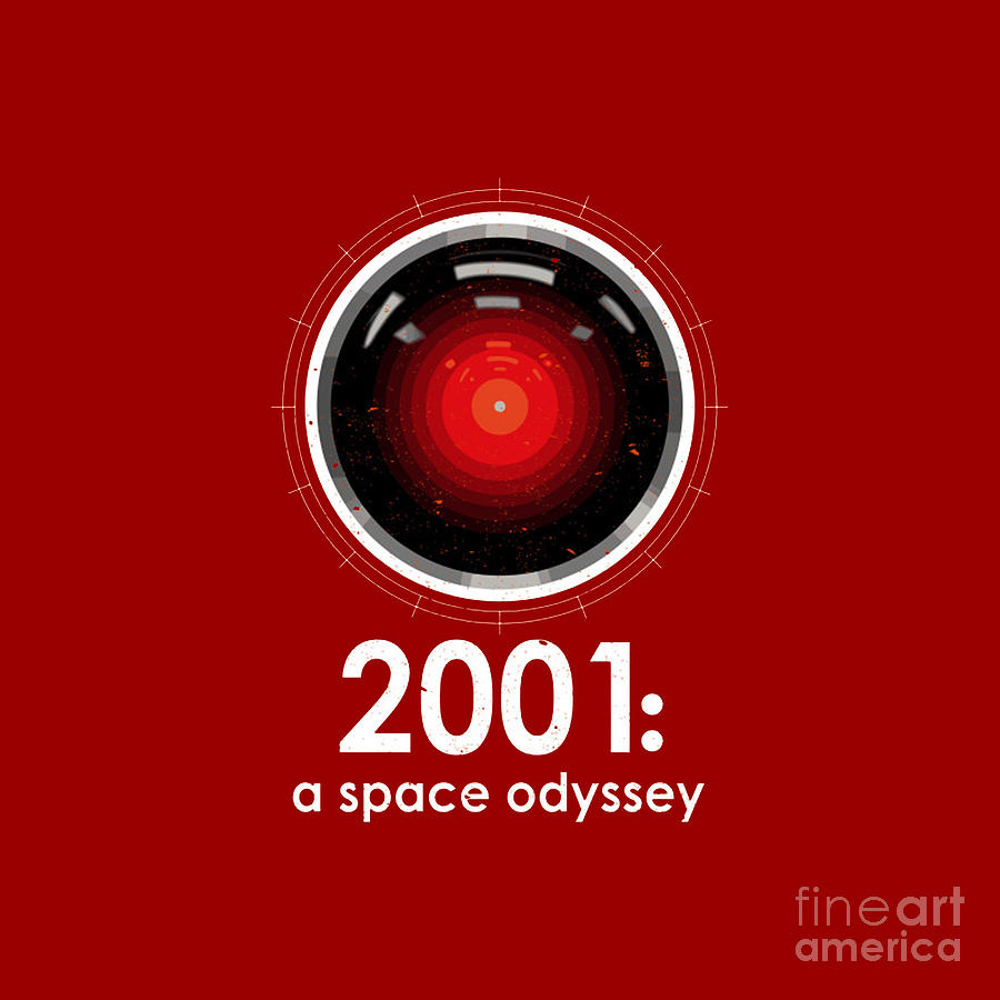 2001 A Space Odyssey Inspired HAL 9000 Digital Art by Amin Sholeh ...