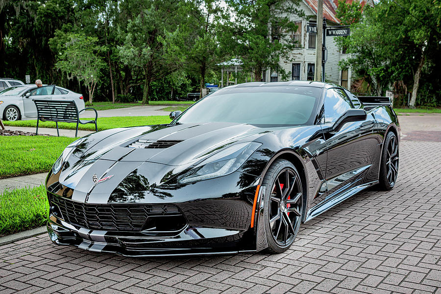 2014 Black Chevrolet Corvette C7 X132 Photograph by Rich Franco - Fine ...