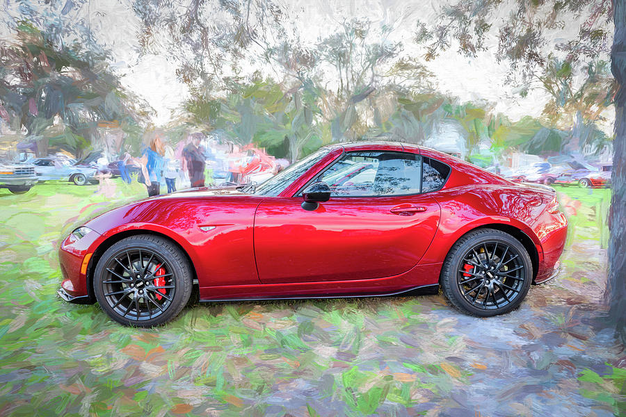 2019 Red Mazda Miata MX5 RF X111 Photograph by Rich Franco - Fine Art America