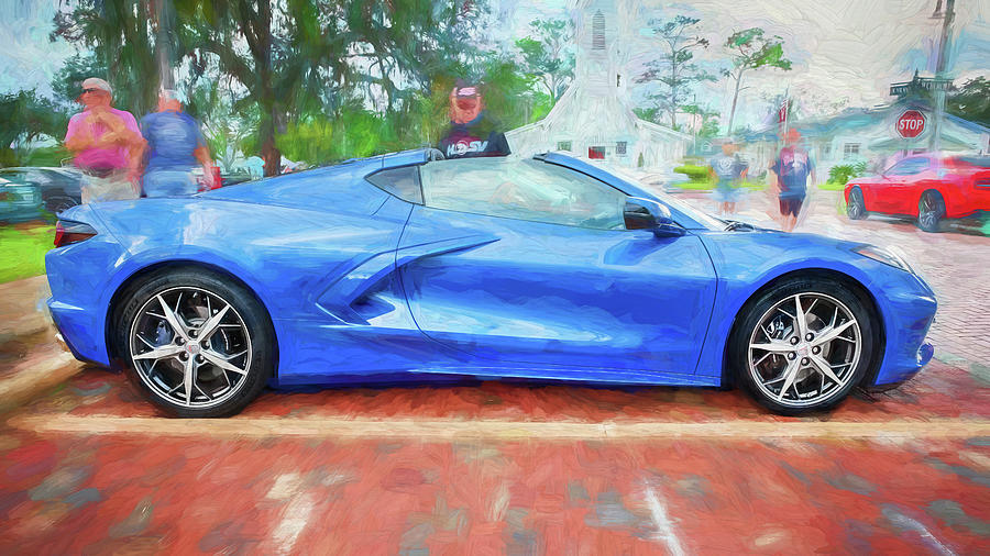 2020 Blue Chevrolet Corvette C8 X159 Photograph by Rich Franco - Pixels