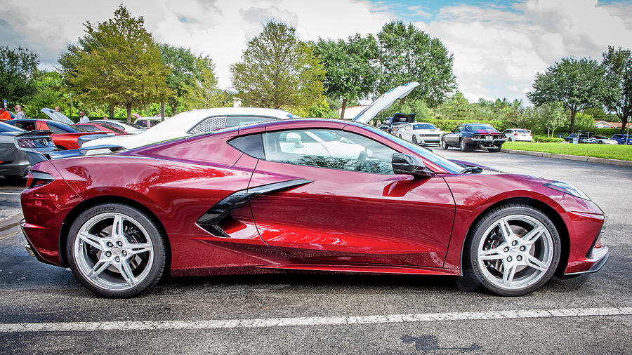 2020 Red Metallic Chevrolet Corvette C8 X131 Photograph by Rich Franco ...