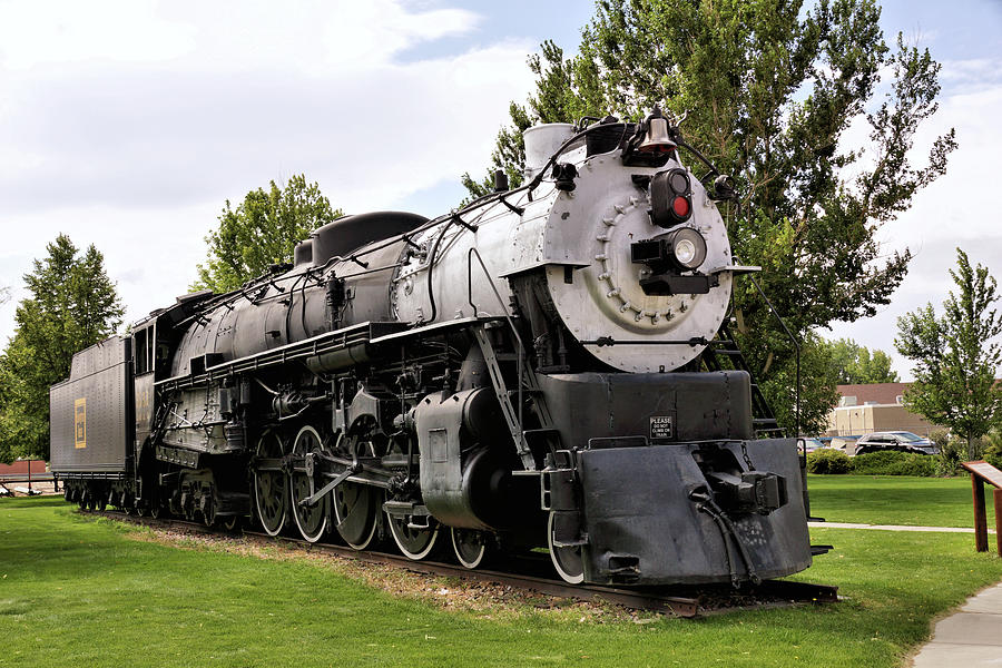 CB and Q Railway 4-8-4 Steam Locomotive 5633 1 - Douglas Wyoming Photograph by John Trommer - Pixels