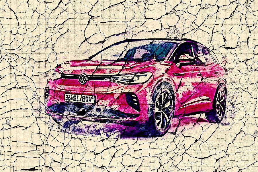 2022 Volkswagen ID4 GTX abstract front view exterior electric cars new ...