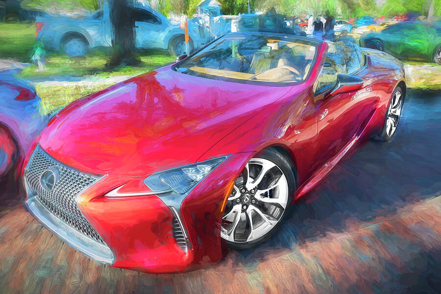 2023 Infrared Lexus LC500 Convertible X106 Photograph by Rich Franco ...