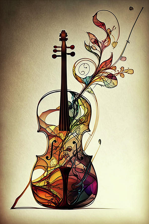 Generative AI illustration of colorful abstract musical passion #22 ...