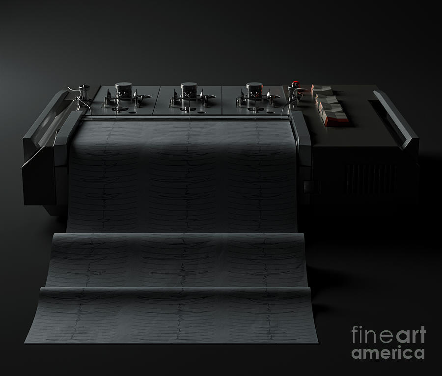 Russian Vintage Polygraph Lie Detector Machine Digital Art by Allan ...