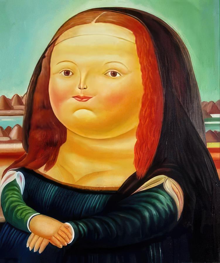 Fernando Botero Painting by Zouhair Bairouk - Fine Art America