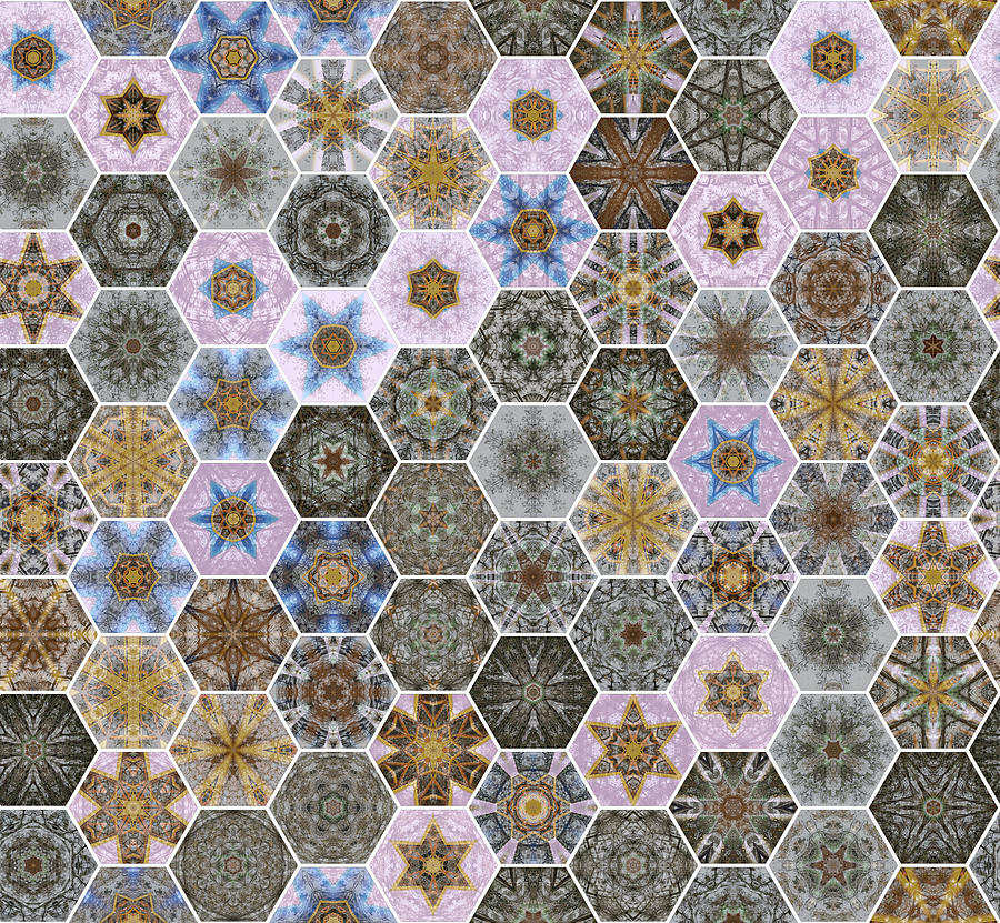 Hexagon Pattern for Apparels Digital Art by Tin Tran - Fine Art America