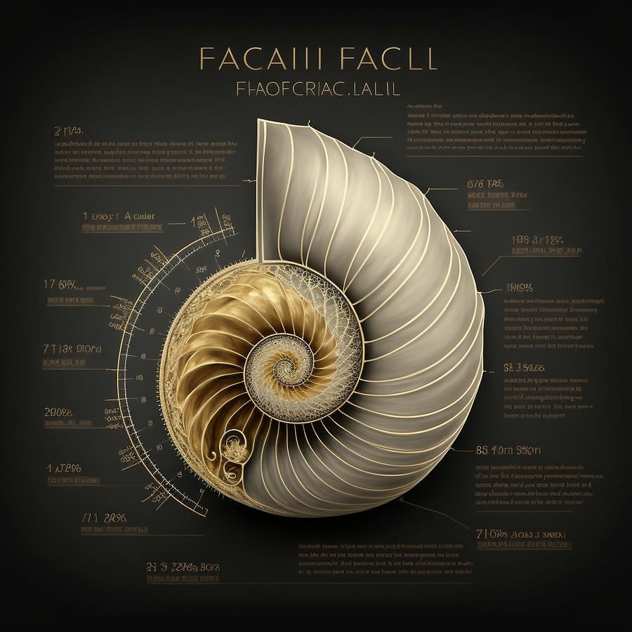 Golden Ratio Exclusive Fibonacci Style Drawing by RAGANA Design - Fine ...