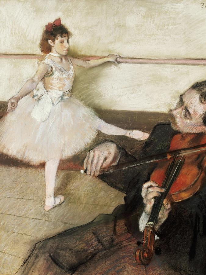 The Dance Lesson Painting by Edgar Degas | Fine Art America