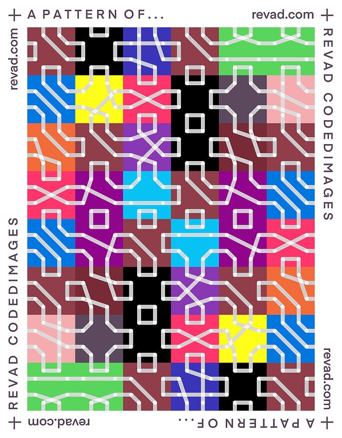 A PATTERN OF by REVAD CODEDIMAGES Drawing by EiT - Fine Art America