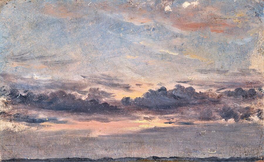 A Cloud Study Sunset Painting by John Constable - Fine Art America