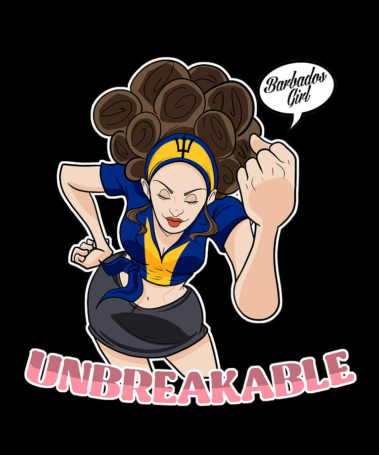 Barbados Girl Unbreakable I Barbados Heritage Barbados Flag Digital Art By Maximus Designs Pixels 9200