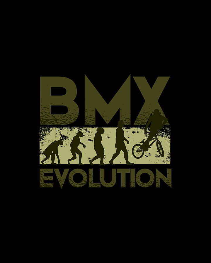 BMX Evolution Digital Art by GreenOptix - Fine Art America