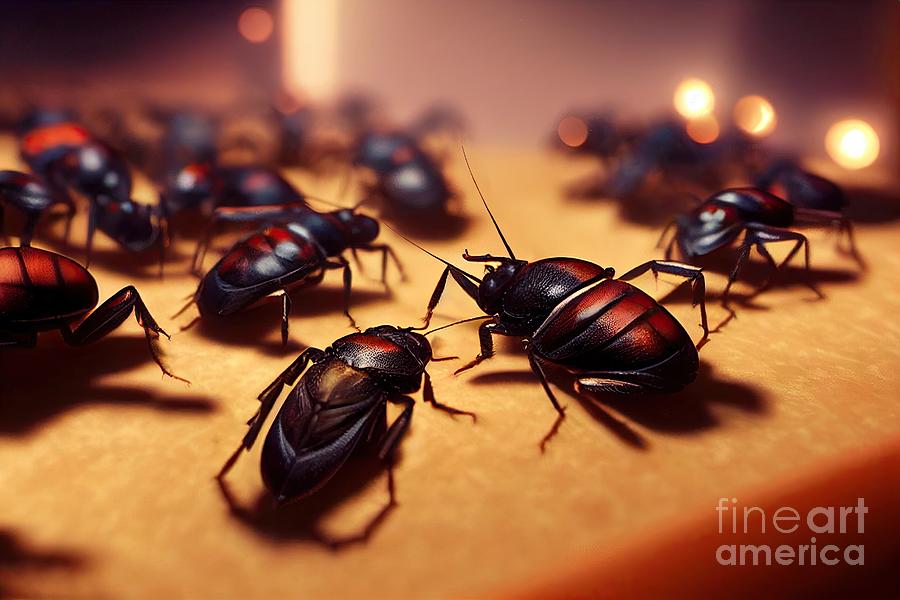 Cockroachs Invasion In The House Digital Art By Benny Marty Pixels