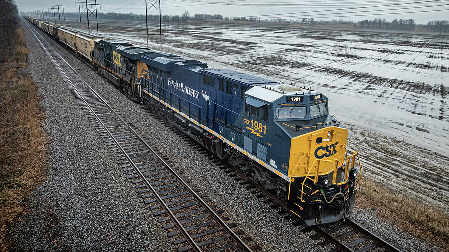 CSXT 1981 PanAm Railway Heritage Unit leads G342 #3 Photograph by Jim Pearson - Fine Art America
