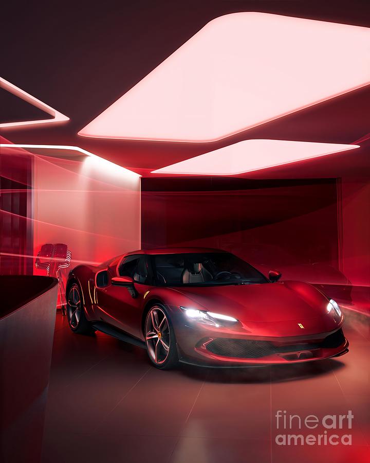 Ferrari 296 Gtb 820 Hp Hybrid Photograph by Tokyo Clinder - Fine Art ...