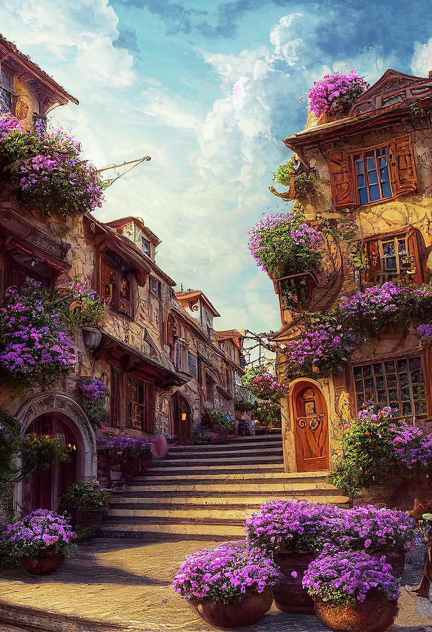 Italian Renaissance Town Digital Art by Tim Hill - Pixels
