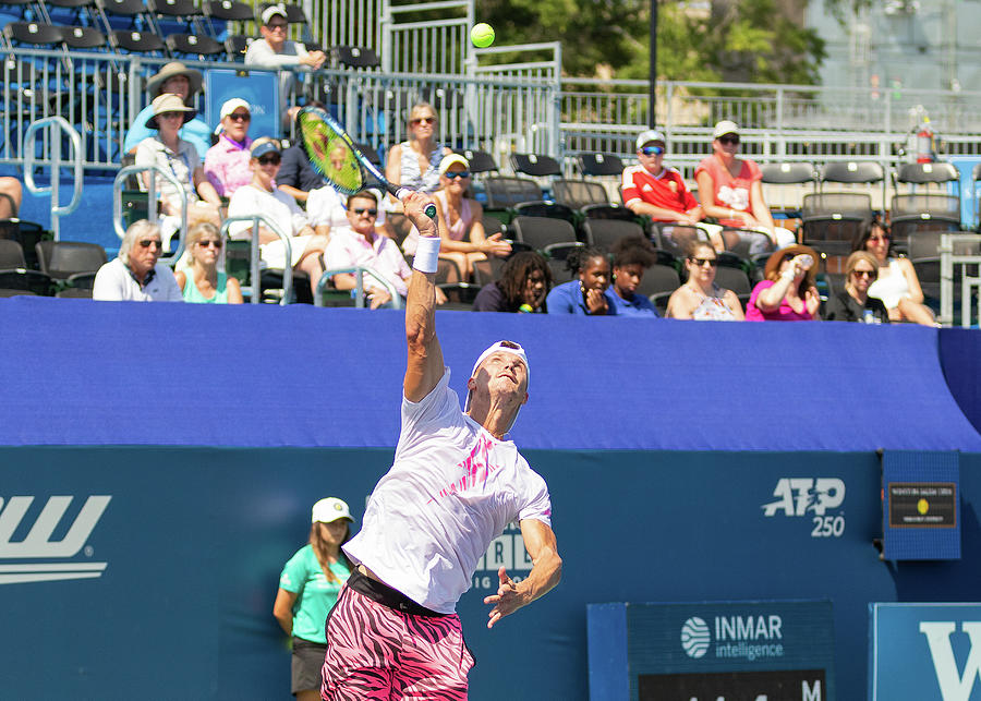 Marton Fucsovics at the Winston-Salem Open Photograph by Bryan Pollard - Fine Art America