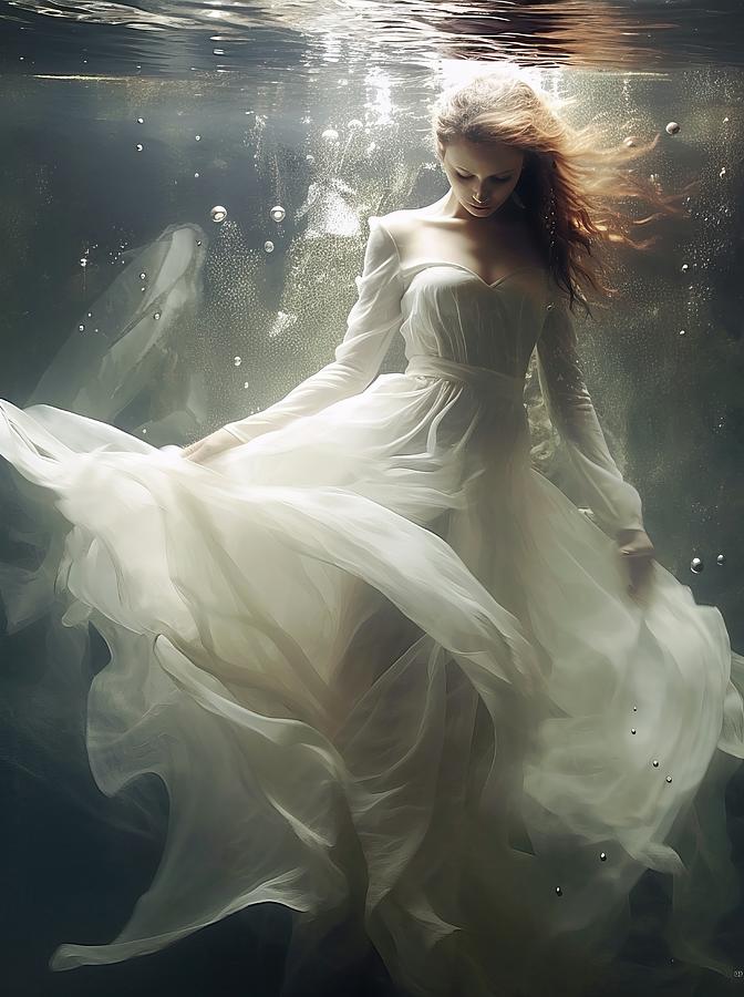 Model Floating in Water Digital Art by Scott Meyer - Fine Art America