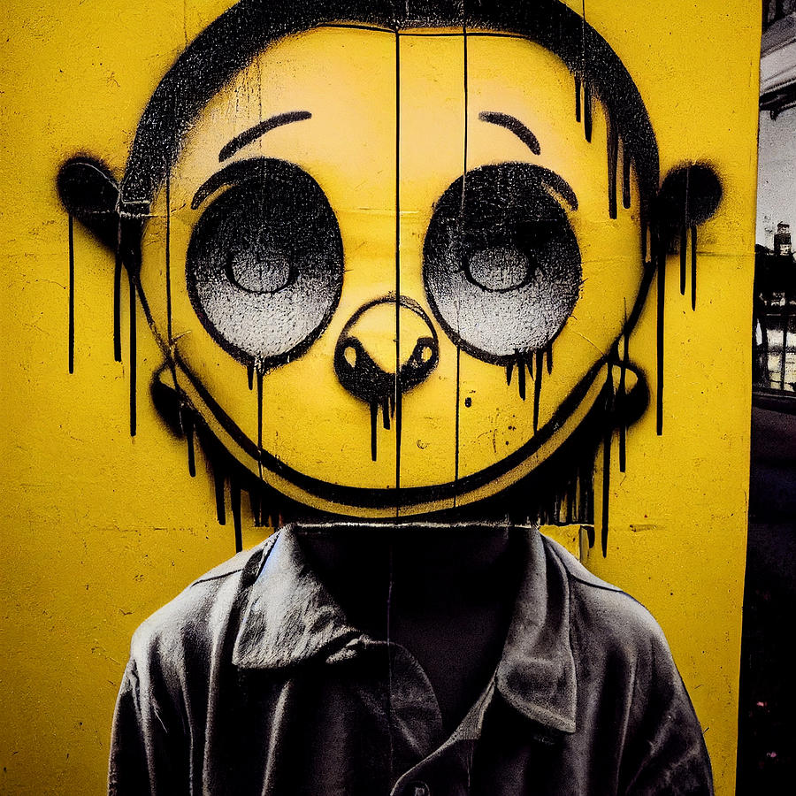 Mr. Smiley Man Mixed Media by Myartyoureyes - Pixels