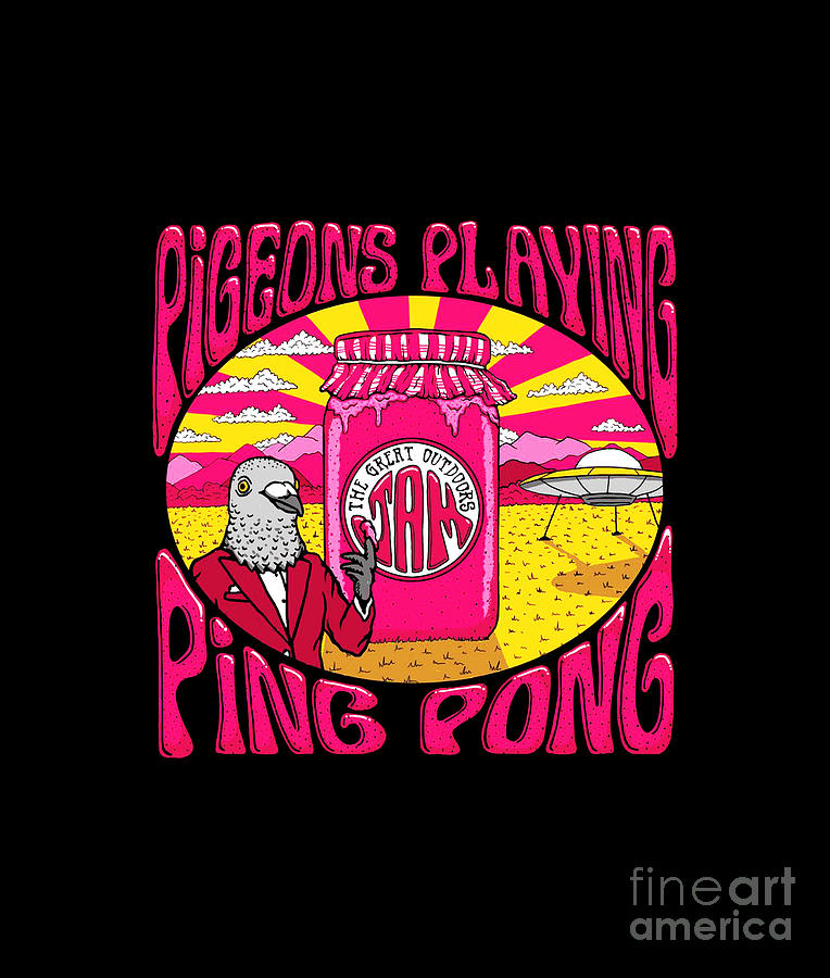 Pigeons Playing Ping Pong band Mixed Media by Mramadan Picture - Fine Art America