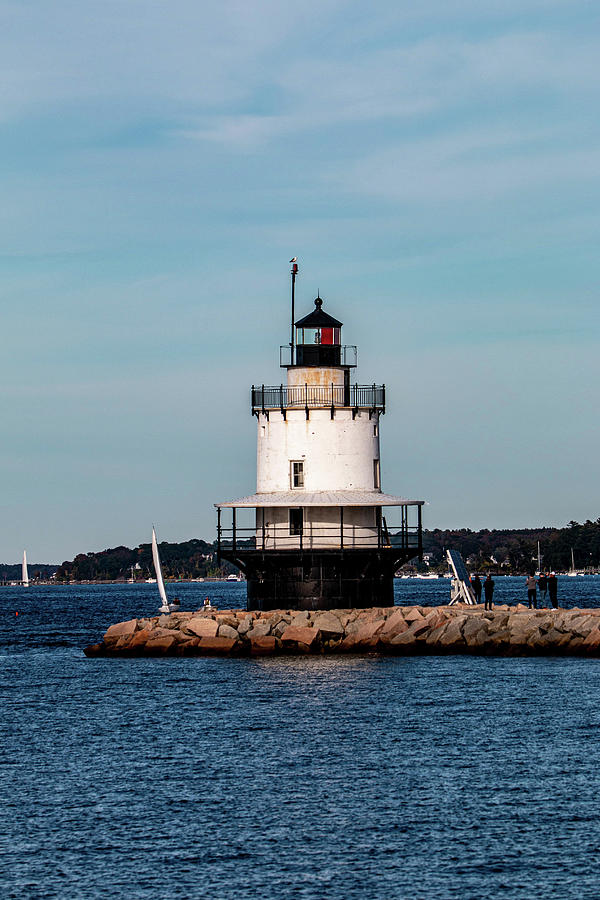 Spring Point Ledge Lighthouse Photograph by William E Rogers - Fine Art ...