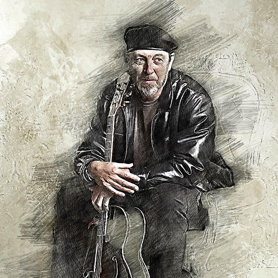 Thompson Richard Pencil Drawing Drawing by Bechtelar Natalia | Pixels