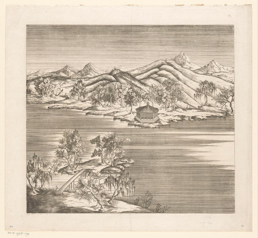 View of a part of the imperial summer palace in Chengde Jehol in China ...