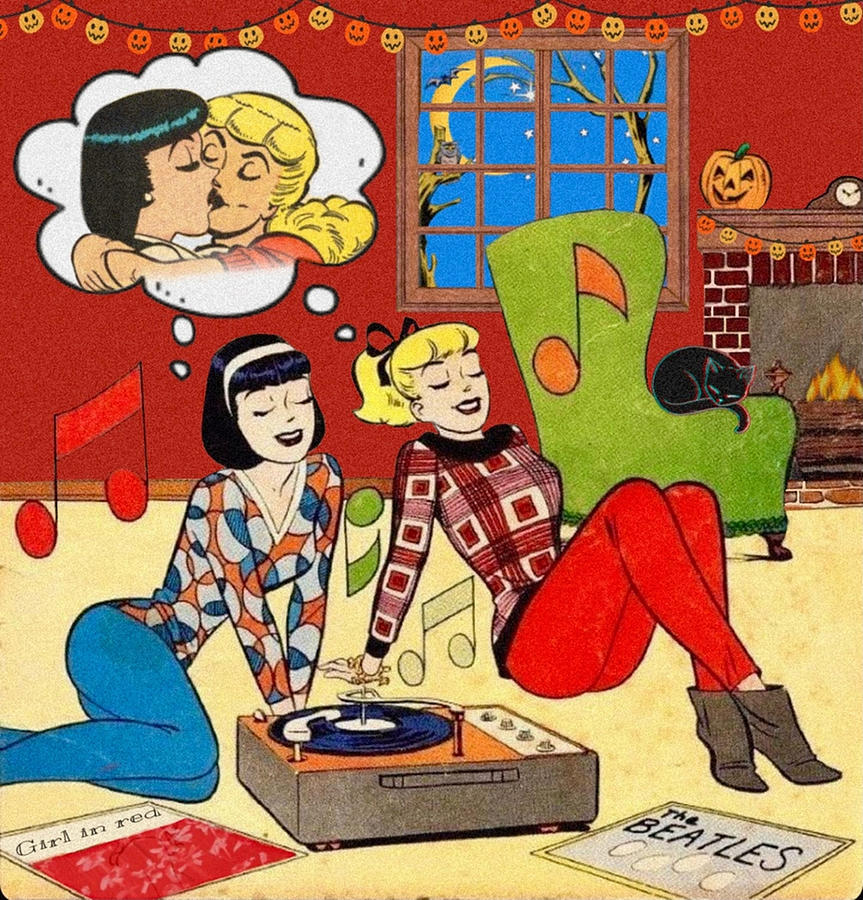 Vintage Comic Redesign Sapphic Digital Art By William Stratton