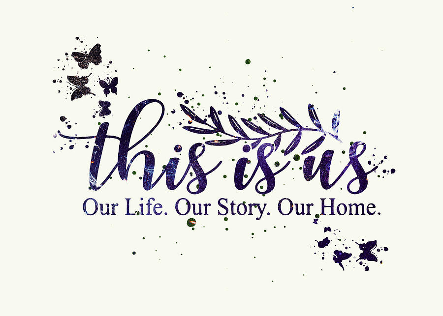 Watercolor This Is Us Family Quote Watercolor Print Typography Wedding ...